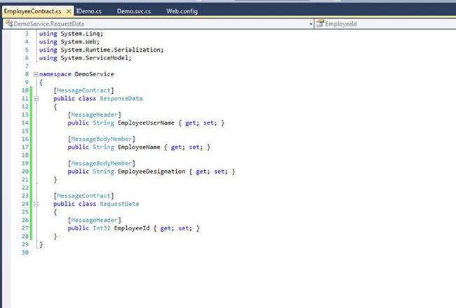 Message Contract in WCF